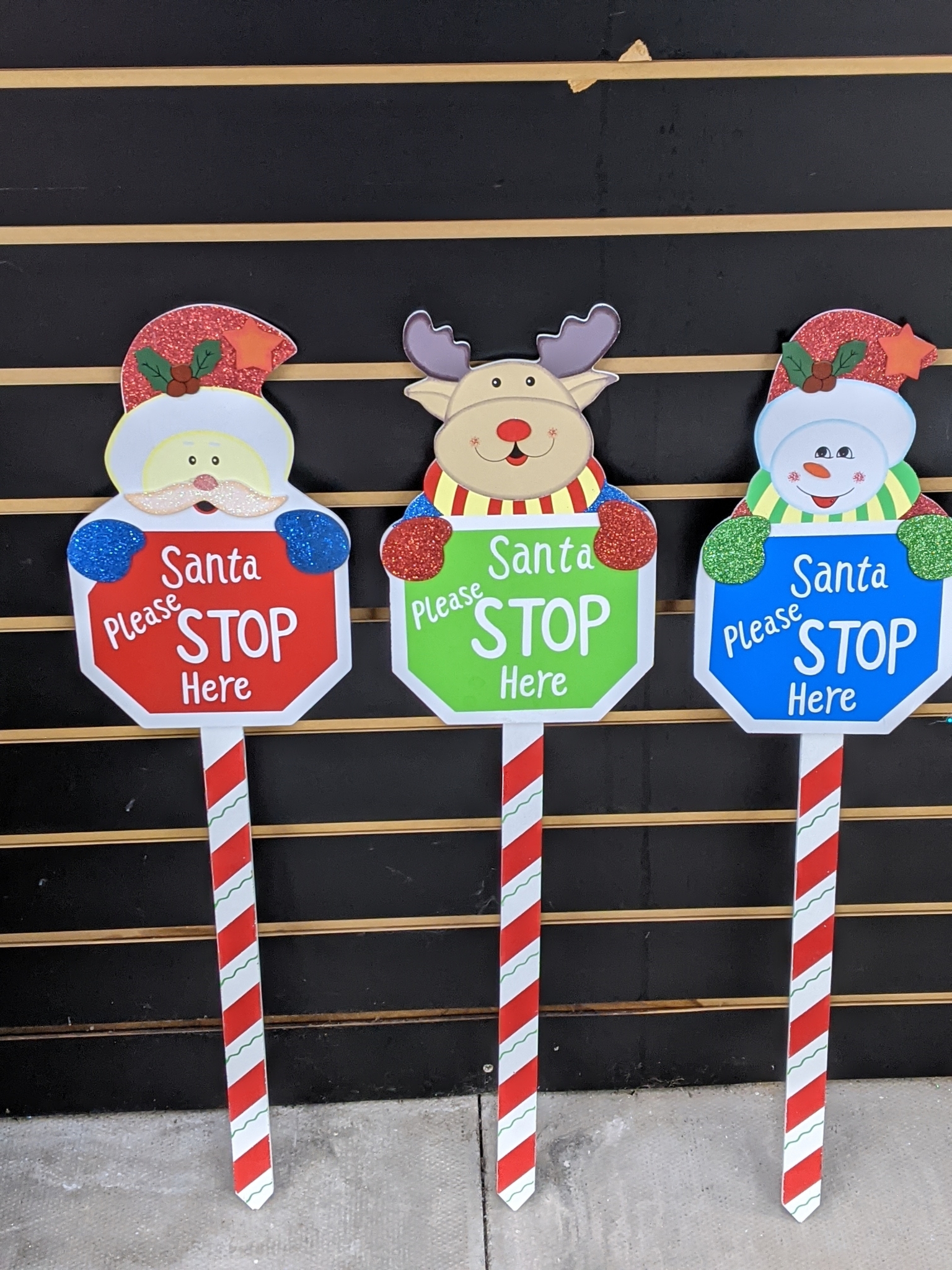 Santa Stop Here Sign - Radway Bridge Garden Centre